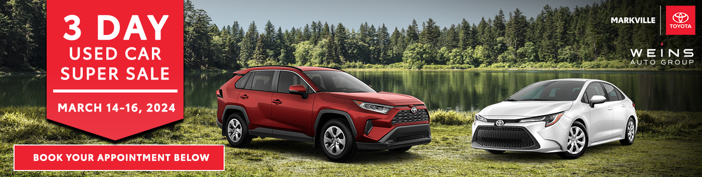 3 Day Used Car Super Sale - Markville Toyota